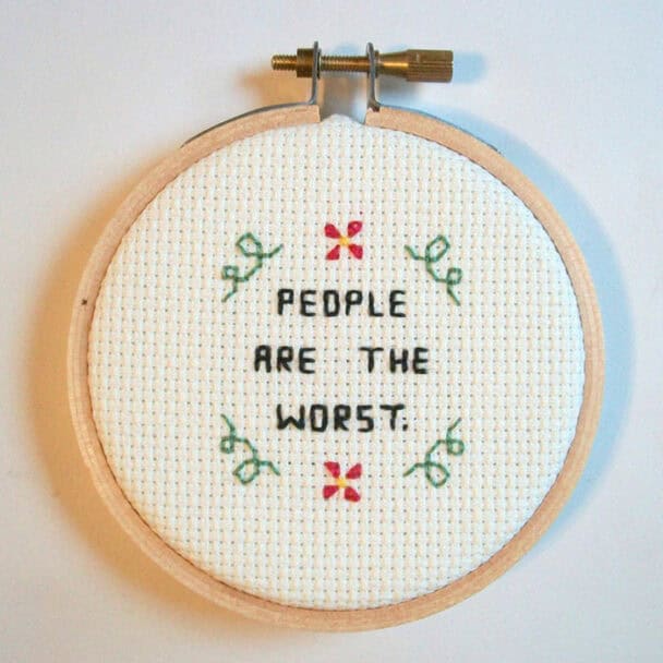 40 Hilariously Inappropriate And Dark Cross Stitch Patterns Your ...