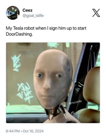 40 Funny 'My Tesla Robot' Memes Poking Fun At Everyday Tasks