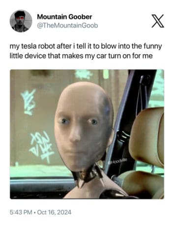40 Funny 'My Tesla Robot' Memes Poking Fun At Everyday Tasks