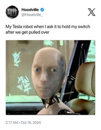 40 Funny 'My Tesla Robot' Memes Poking Fun At Everyday Tasks