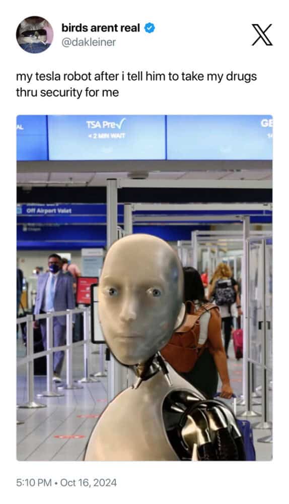 40 Funny 'My Tesla Robot' Memes Poking Fun At Everyday Tasks