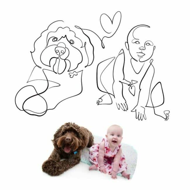 This Artist Transforms Photos Into Beautiful Drawings Using Just One Line