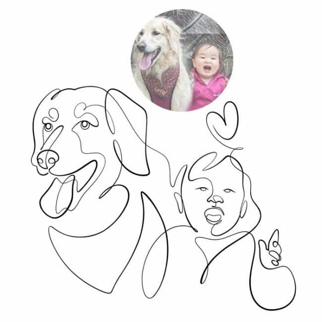 This Artist Transforms Photos Into Beautiful Drawings Using Just One Line