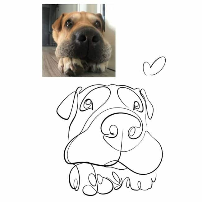 This Artist Transforms Photos Into Beautiful Drawings Using Just One Line