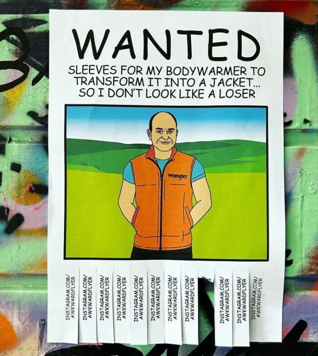 40 Hilariously Awkward Fake Flyers This Artist Hangs Around His City
