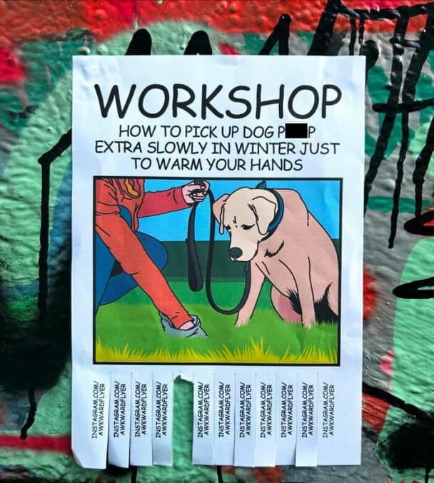 40 Hilariously Awkward Fake Flyers This Artist Hangs Around His City