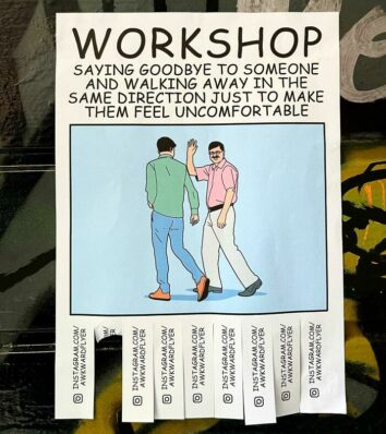 40 Hilariously Awkward Fake Flyers This Artist Hangs Around His City