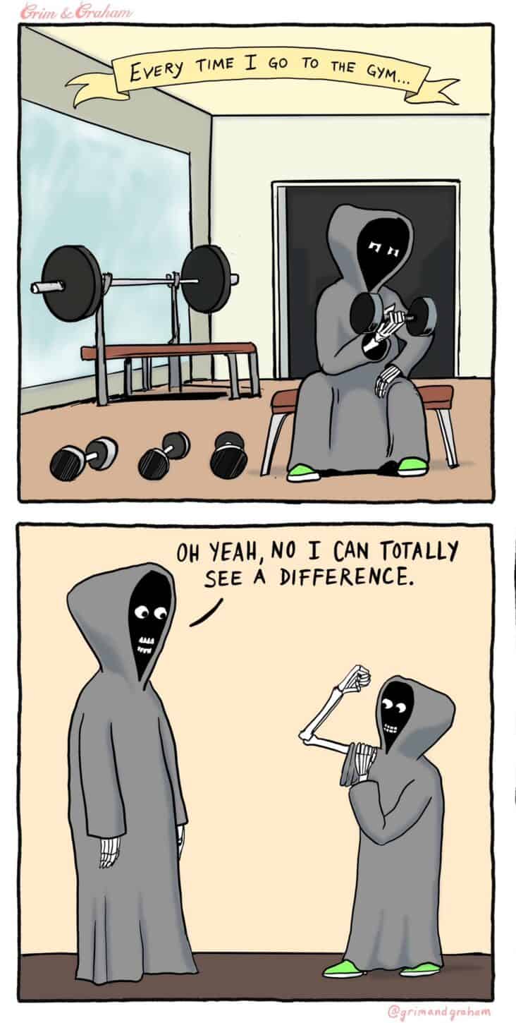 17 Absurdly Funny Comics From "Grim And Graham" About The Grim Reaper ...