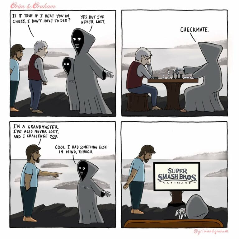 17 Absurdly Funny Comics From "Grim And Graham" About The Grim Reaper ...