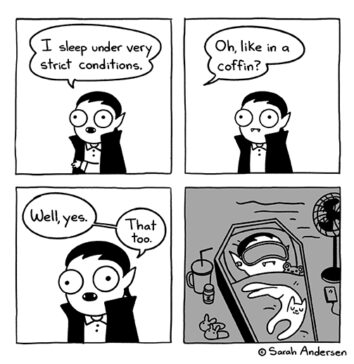 35 Funny Comics With A Spooky Wholesome Vibe From Sarah Andersen