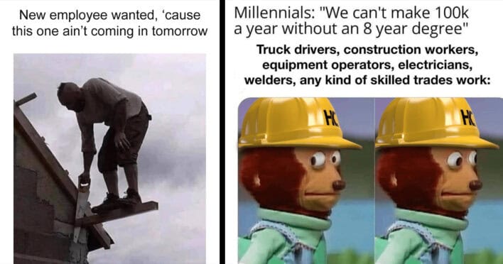 40 Funny Construction Worker Memes Building A Funnier Tomorrow ...