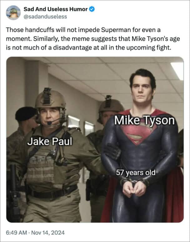 45 Funniest Mike Tyson Vs Jake Paul Tweets And Memes To Knock You Out ...