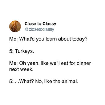 35 Funny Parenting Tweets About Thanksgiving That Prove Kids Are The ...