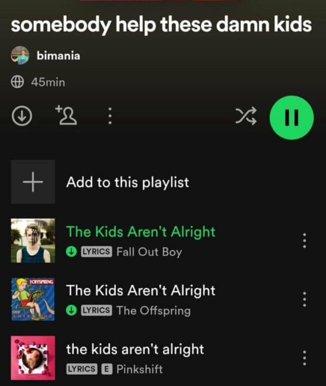 35 Funny Pictures Of Weird Spotify Playlists We Hope Are Just A Joke