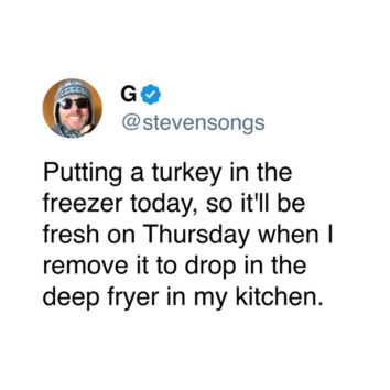 40 Funny Turkey Tweets To Gobble Up While You Wait For It To Defrost