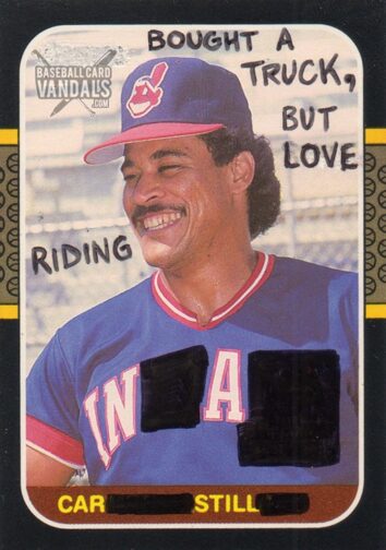 "Baseball Card Vandals" — 50 Hilariously Vandalized Classic Baseball Cards
