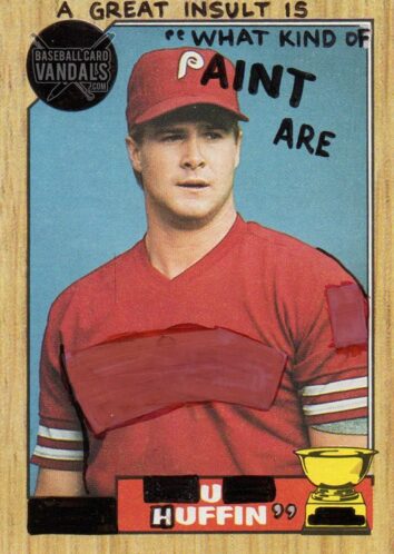 "Baseball Card Vandals" — 50 Hilariously Vandalized Classic Baseball Cards