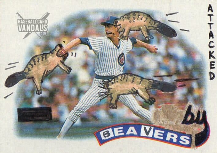 "Baseball Card Vandals" — 50 Hilariously Vandalized Classic Baseball Cards