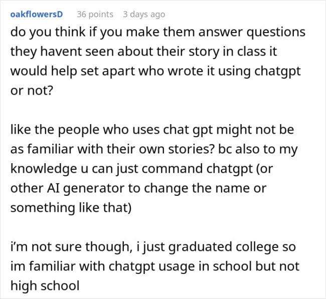 Teacher Comes Up With Genius Plan To Catch Students Who Use AI — “We ...