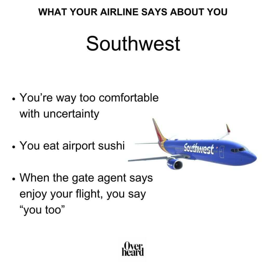What Your Favorite Airline Says About You — A Hilarious And Brutally ...