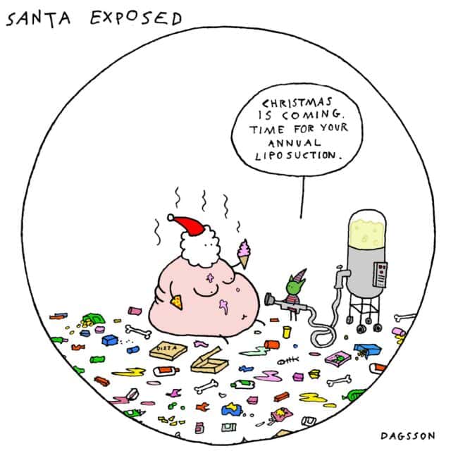 20+ Dark Humor Christmas Comics From Irreverent Artist Hugleikur Dagsson