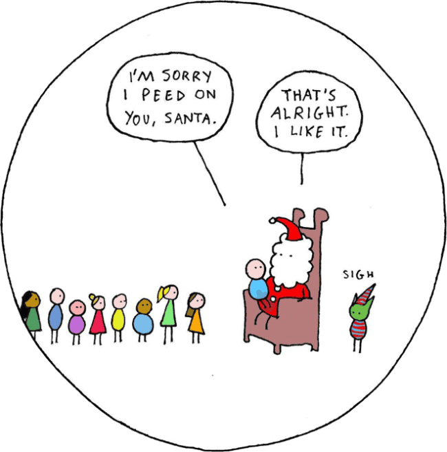 20+ Dark Humor Christmas Comics From Irreverent Artist Hugleikur Dagsson