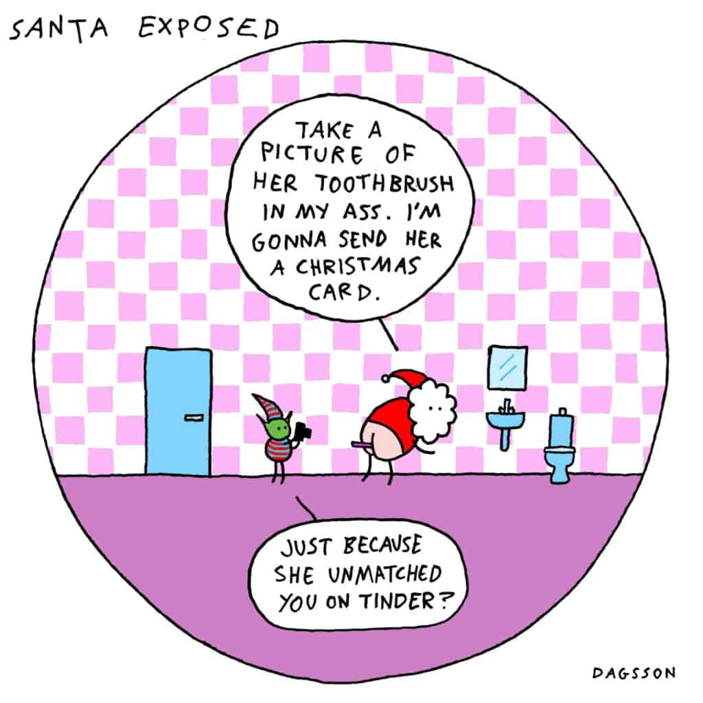 20+ Dark Humor Christmas Comics From Irreverent Artist Hugleikur Dagsson