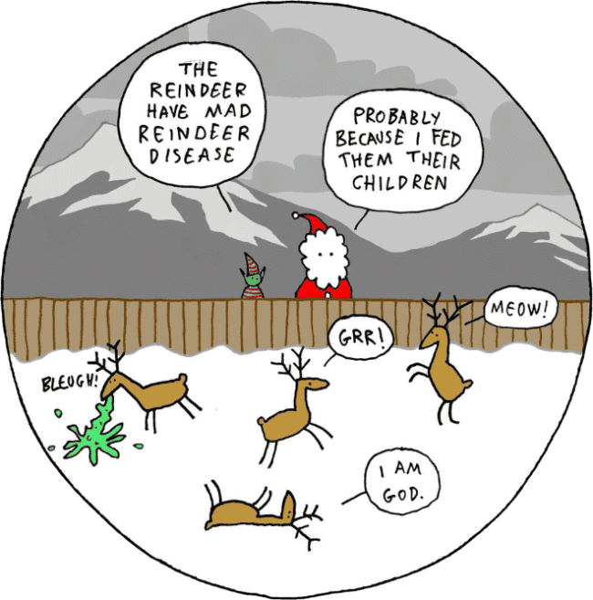 20+ Dark Humor Christmas Comics From Irreverent Artist Hugleikur Dagsson