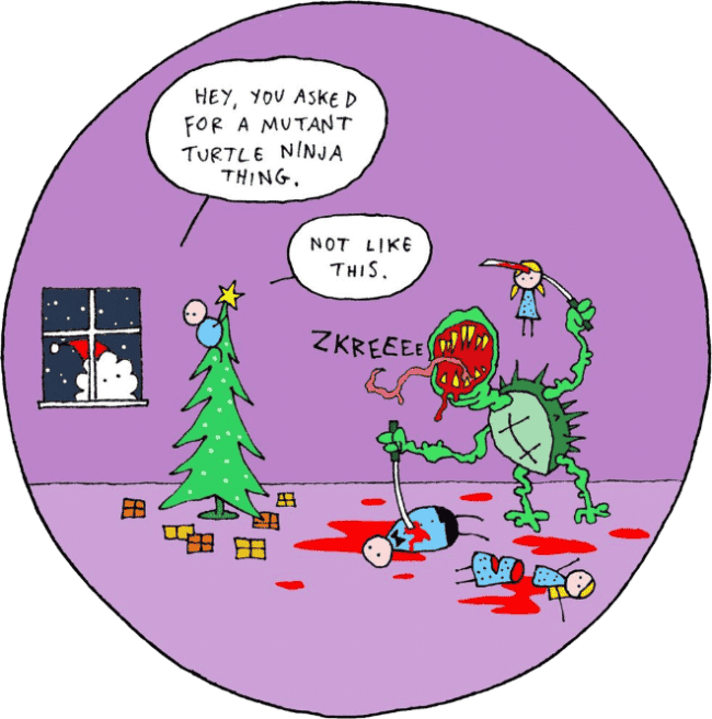 20+ Dark Humor Christmas Comics From Irreverent Artist Hugleikur Dagsson