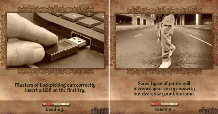 36 Funny "IRL Loading Screens" Imagine Real World Advice As Video Game ...