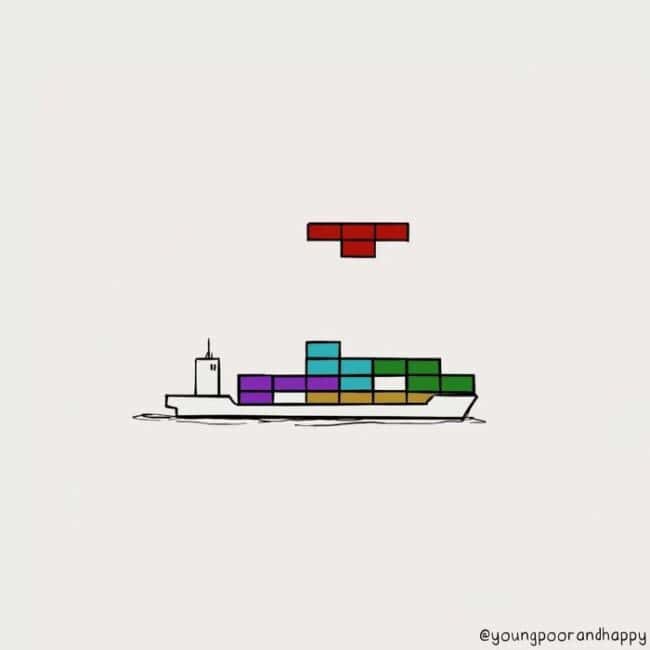 37 Minimalist Single-Panel Comics From Clever Illustrator Dave Clamp