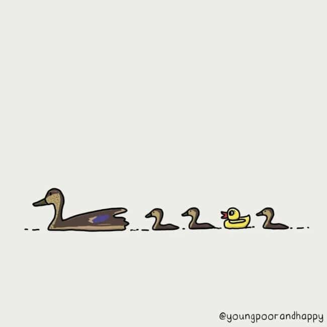 37 Minimalist Single-Panel Comics From Clever Illustrator Dave Clamp