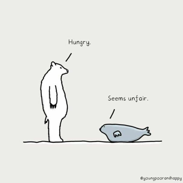 37 Minimalist Single-Panel Comics From Clever Illustrator Dave Clamp