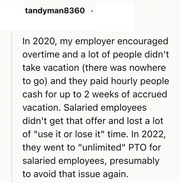 Boss Refuses To Let Kitchen Manager Rollover Their 25+ Hours Of Unused ...