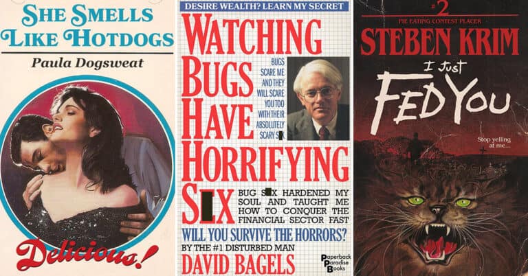 35 Times "Paperback Paradise" Made Fake Titles For Classic Book Covers ...