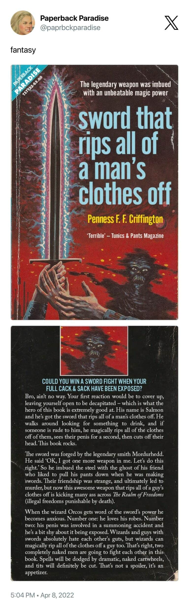 35 Times "Paperback Paradise" Made Fake Titles For Classic Book Covers ...