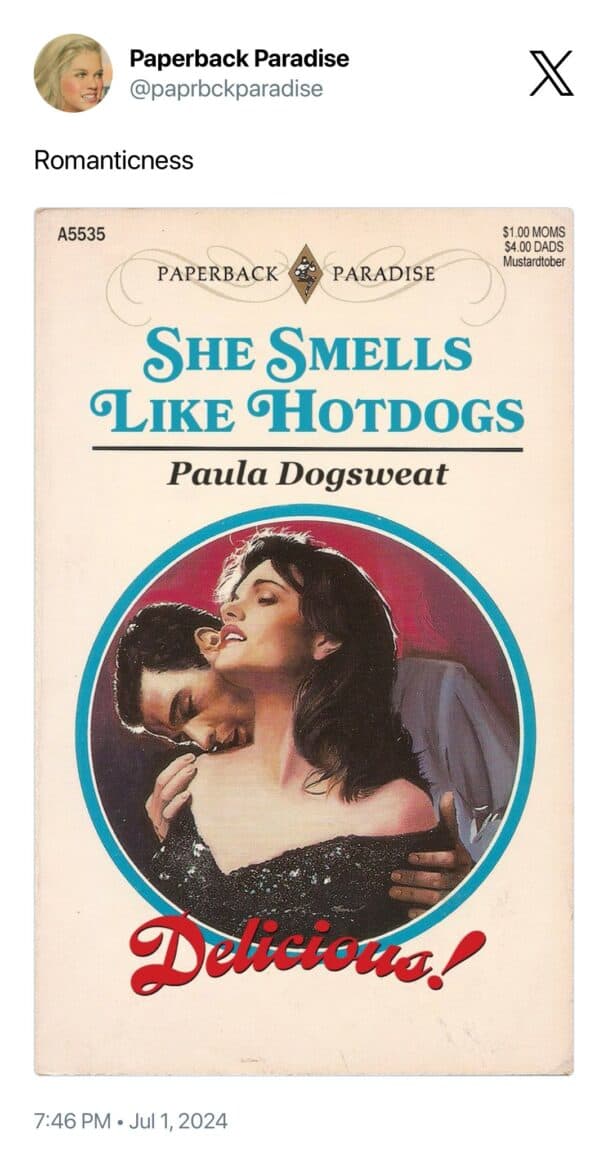 35 Times "Paperback Paradise" Made Fake Titles For Classic Book Covers ...