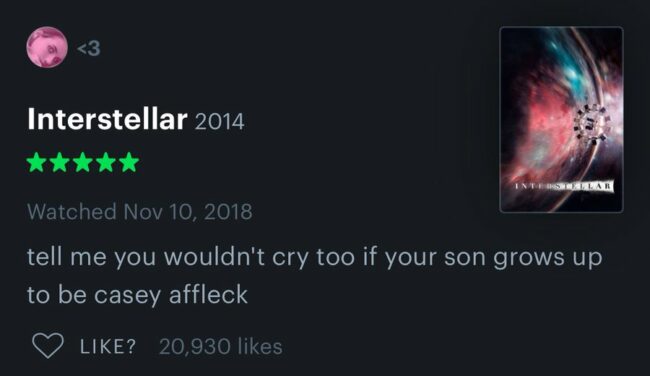 45 Chaotic 'Letterboxd' Reviews With Hilariously Threatening Auras ...