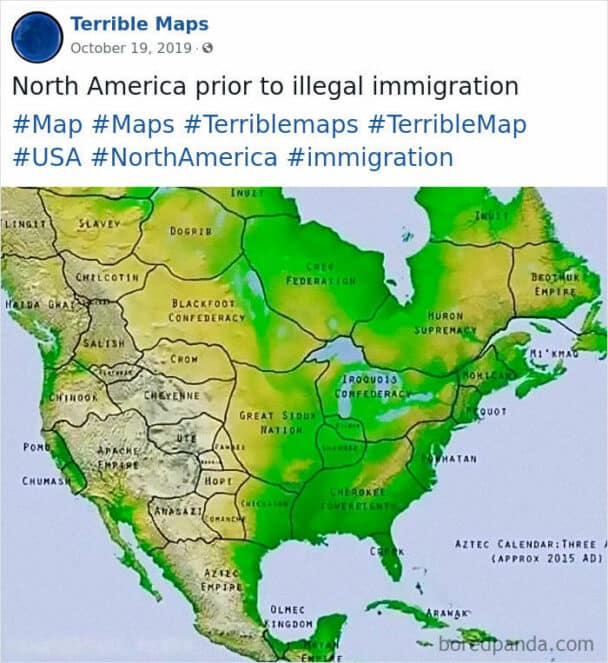 41 Funny And Interesting Maps That Offer A Unique Look At Geography