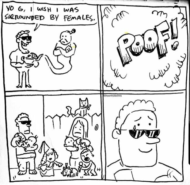 30+ Hilarious Minimalist Comics Sketched Out By Toonhole Chris