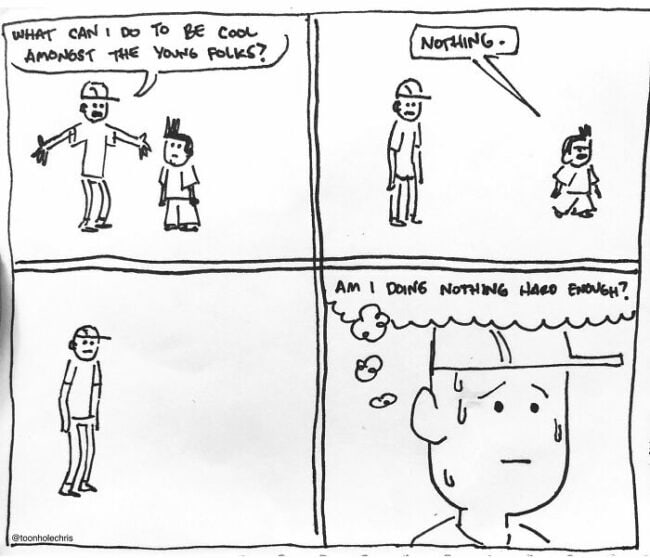 30+ Hilarious Minimalist Comics Sketched Out By Toonhole Chris