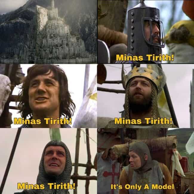30 Hilarious Monty Python And Lord Of The Rings Mashup Memes True Geeks ...