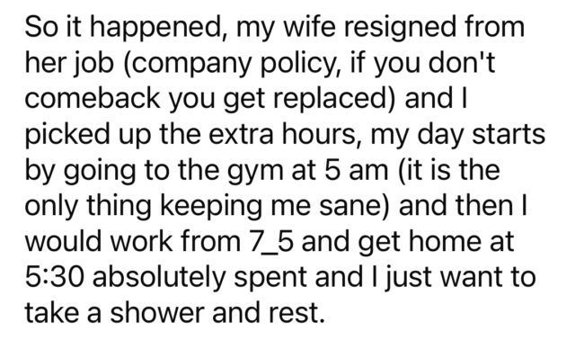 Man Works 70 Hours Per Week But His Stay-At-Home Wife Refuses To Do ...