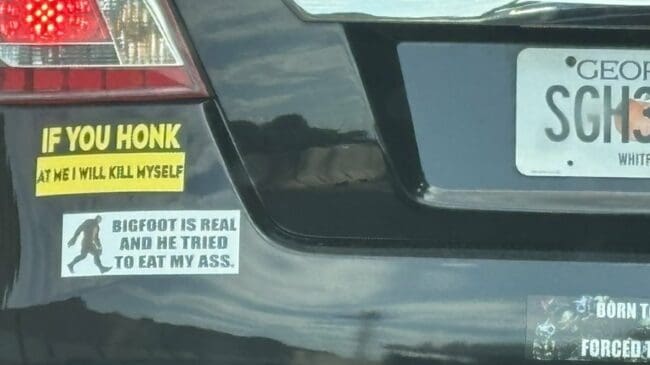 50+ Hilariously Wild Bumper Stickers Travelers Saw Out On The Road ...