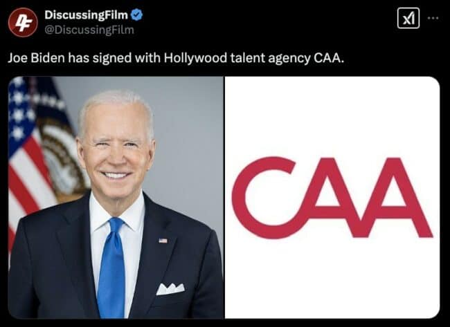 20+ Funniest Memes And Reactions To Joe Biden Signing With Hollywood ...