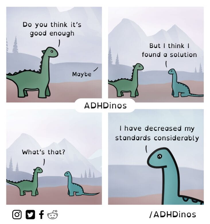 30+ Hilariously Relatable Comics About Living With ADHD from ADHDinos
