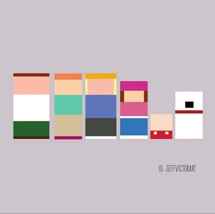 20+ Minimalist Illustrations Of Famous Cartoon And Movie Characters ...