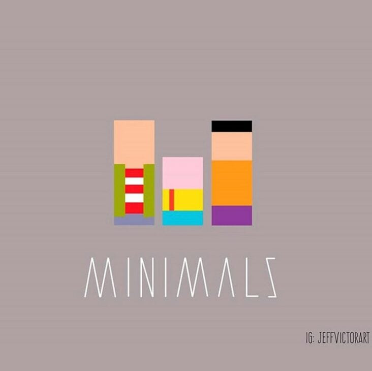 20+ Minimalist Illustrations Of Famous Cartoon And Movie Characters ...