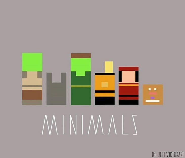 20+ Minimalist Illustrations Of Famous Cartoon And Movie Characters ...