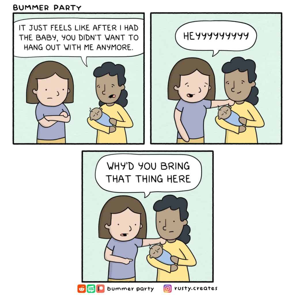 35 Hilarious Comics Taking Twists And Hard Left Turns From Bummer Party